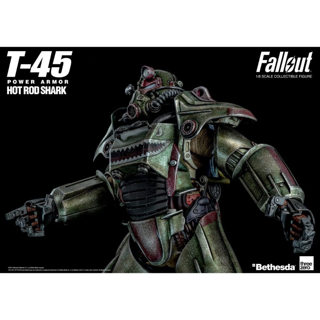 TH3Z03090 – Fallout T-45 1:6 Scale Hot Rod Shark Power Armor Pack ...