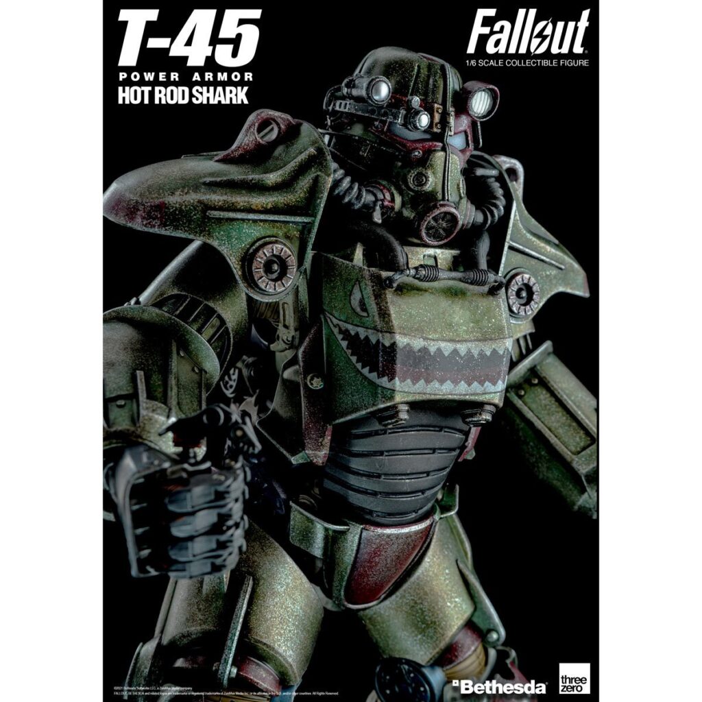 TH3Z03090 – Fallout T-45 1:6 Scale Hot Rod Shark Power Armor Pack ...