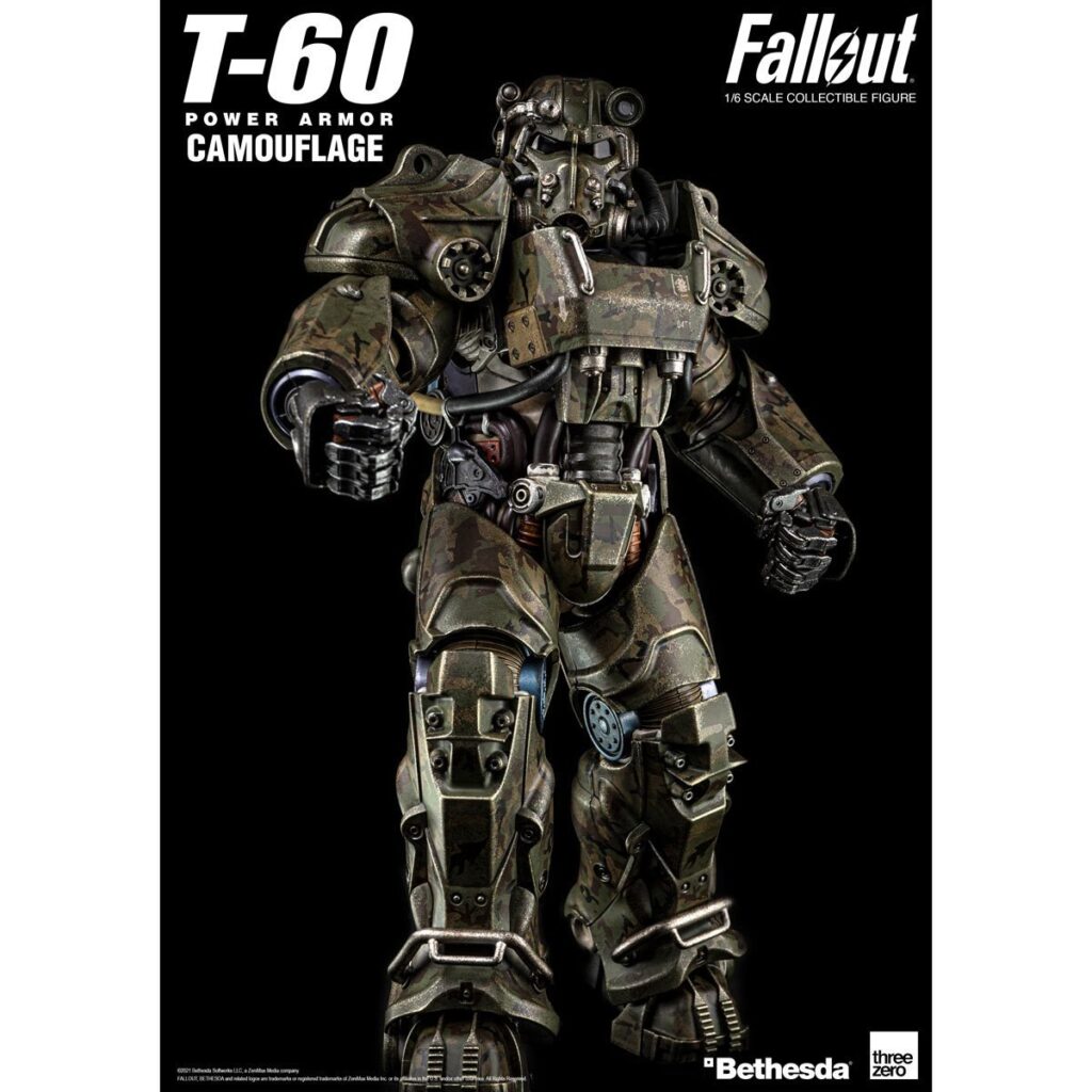 TH3Z0178 – Fallout T-60 Camouflage Power Armor 1:6 Scale Action Figure ...